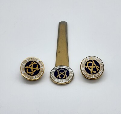 3 Vintage Goldtone National Exchange Club Unity For Service Pins Free ...