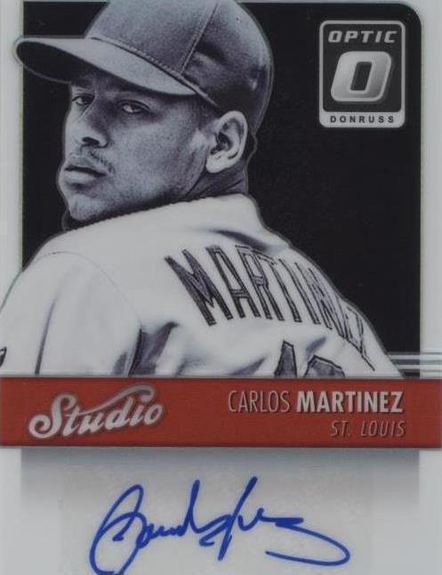 2016 Panini Donruss Optic - Studio Signatures Carlos Martinez #SSCM (AU ...