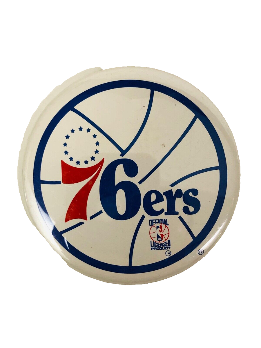 Cool Sixers Logo PHILADELPHIA SIXERS 76ERS VINTAGE 1980'S NBA BUTTON
