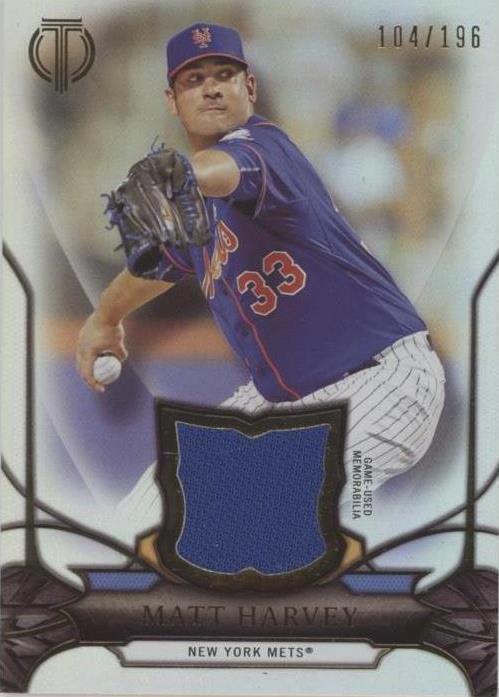 2016 Topps Tribute - Tribute Relics Matt Harvey #TR-MH /196 (MEM) for ...