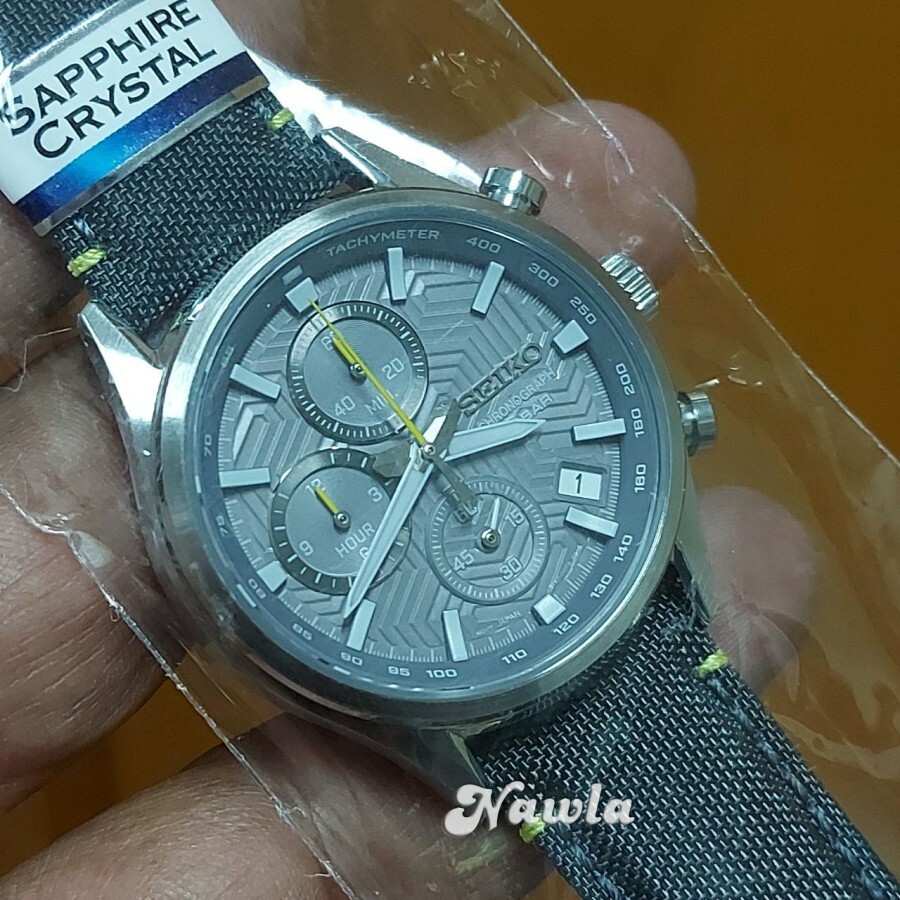Brand New Seiko SSB423P1 Chronograph Sapphire Grey Quartz Watch 100m ...