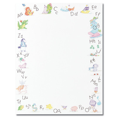Alpha Border Baby Shower Stationery Letterhead - 25 or 80pk | eBay