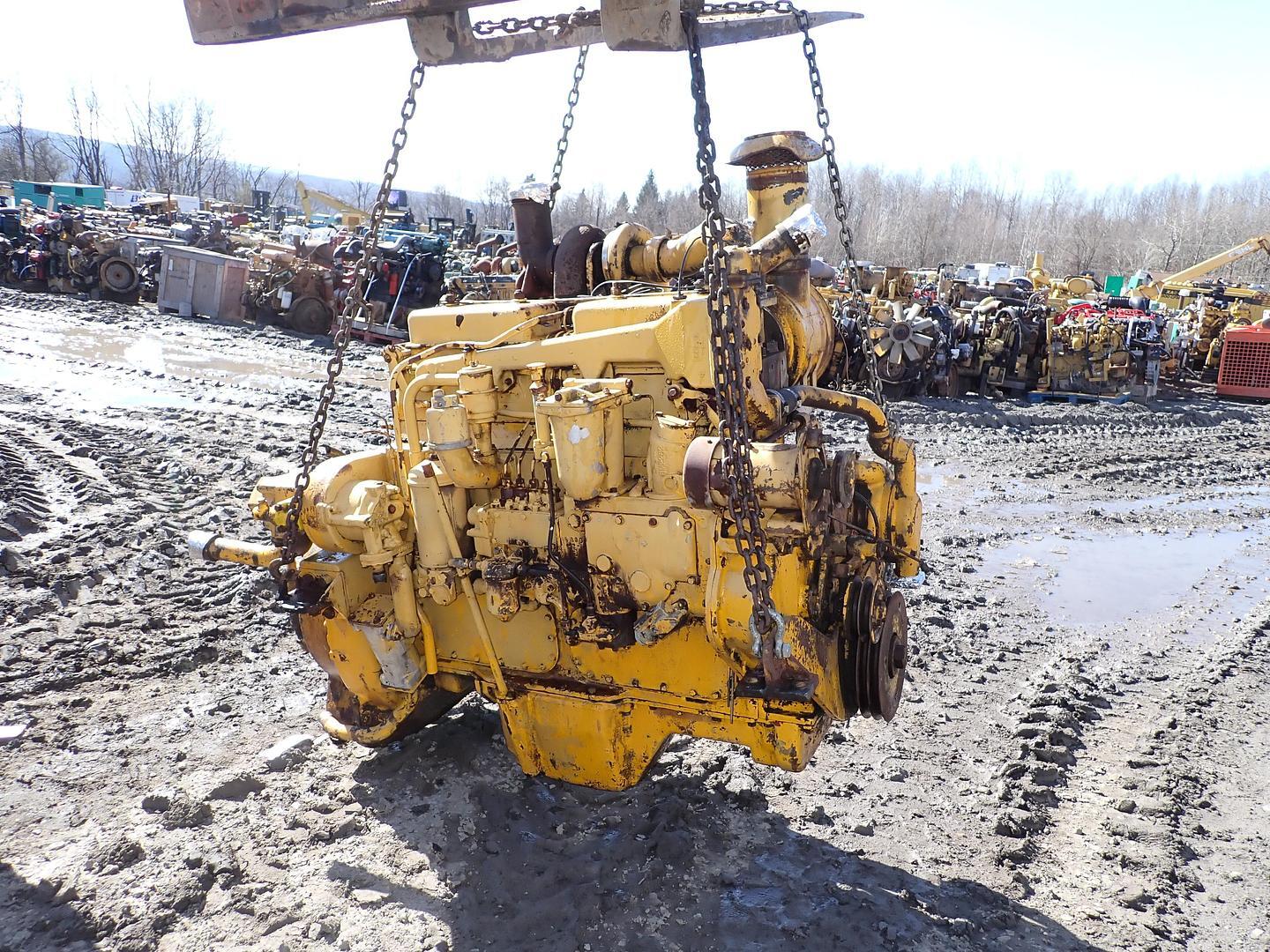 1968 Caterpillar D339 Turbo Diesel Engine MINT RUNNER! VIDEO! D7 D7E ...