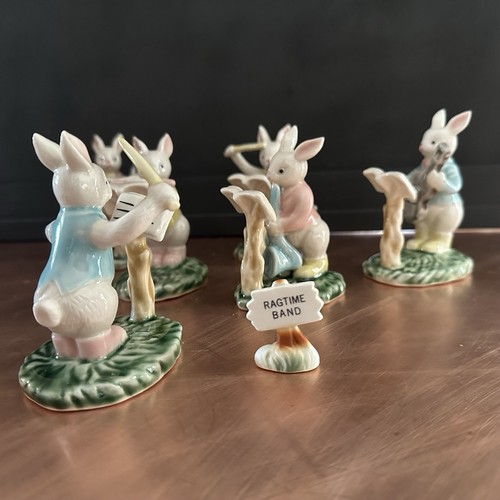 Vintage Easter Ragtime Bunny Band - 1950’s Hand painted 7 pieces | eBay