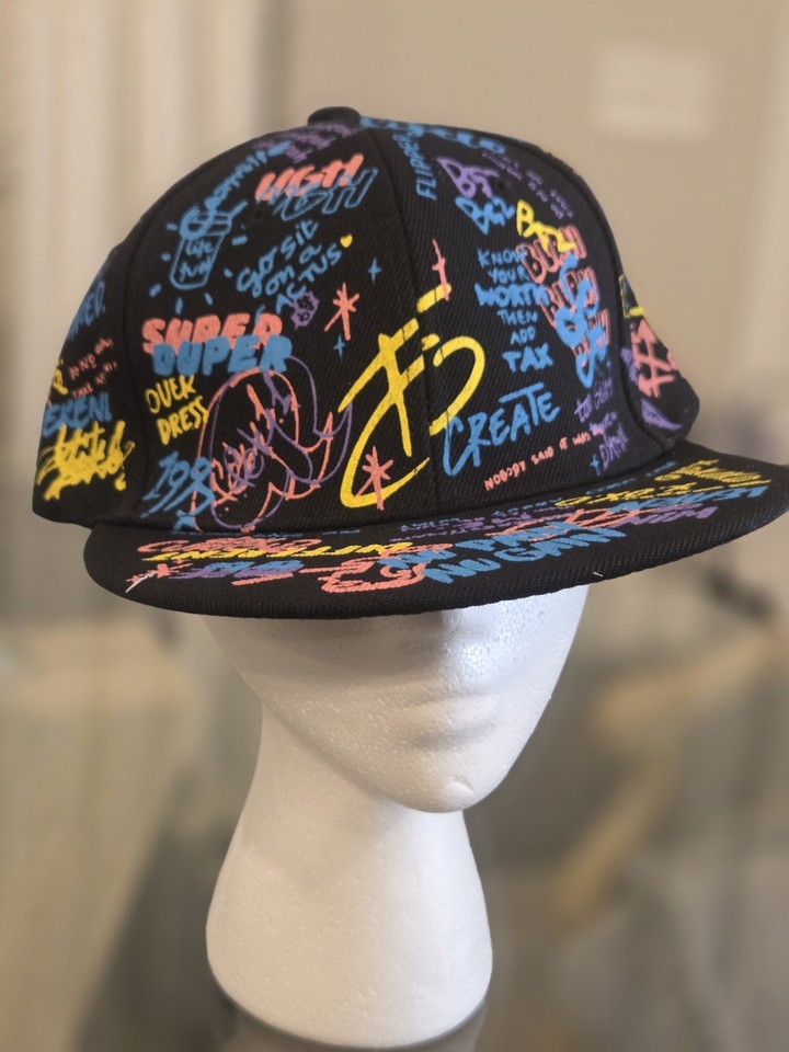 Stylish Men's Graffiti Baseball Cap Adjustable Hip-Hop Hat Streetwear ...