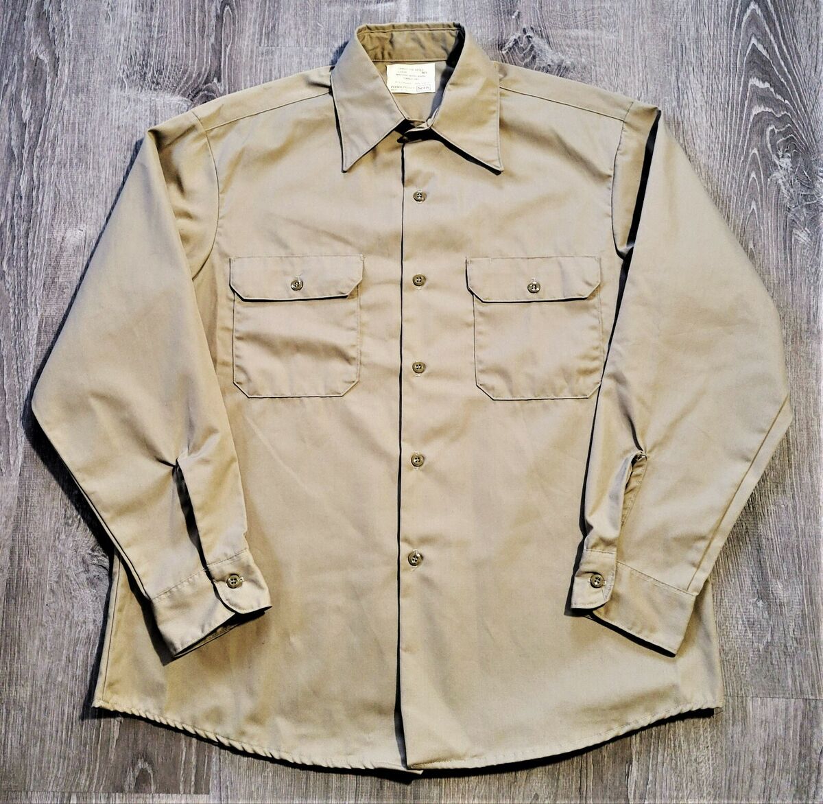 Vintage 70s Sears Twill Work N Leisure Shirt Vtg USA Vintage 70s Sears Twill Work N Leisure Shirt Vtg USA