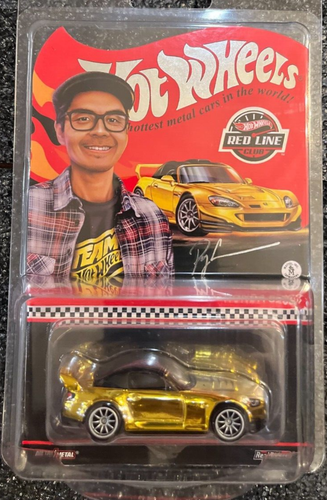 Hot Wheels 2022 Red Line Club RLC Ryu Asada Gold Honda S2000 #'d 23088/ ...