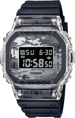 Casio G-Shock Camouflage Dial Translucent Bezel Men's Watch DW-5600SKC ...