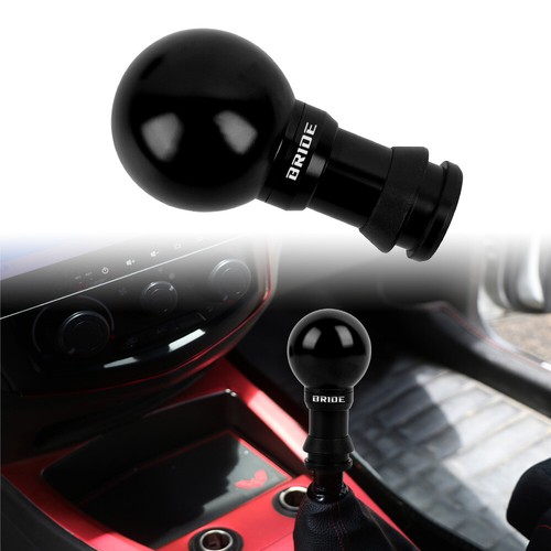 Universal BRIDE Round Ball Black Aluminum Automatic Gear Shift Knob ...