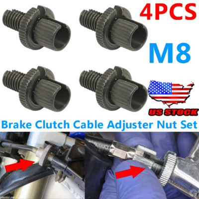 4x Brake Clutch Cable Adjuster Nut M8 34-67090 For Honda Yamaha ...