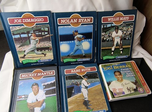 Baseball Legends Book Set Babe Ruth/Nolan Ryan/Mickey Mantle 5 & Yogi ...