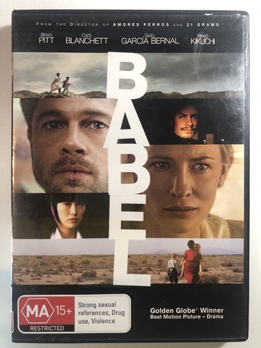 Babel (DVD 2006) Region 4 Drama Brad Pitt, Cate Blanchett, Mohamed ...