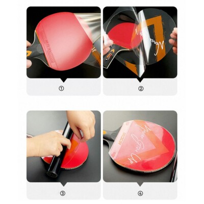 Protect Your Table Tennis Bat Rubber with Adhesive Film Transparent 2 ...