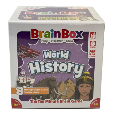 Brainbox 8y+ Kids Educational World History Skill Memory Fun Card Brain ...