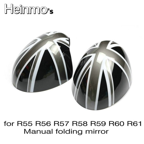 Side Mirror Covers Caps For MINI Cooper Clubman Hatchback R55 R56 R57 ...