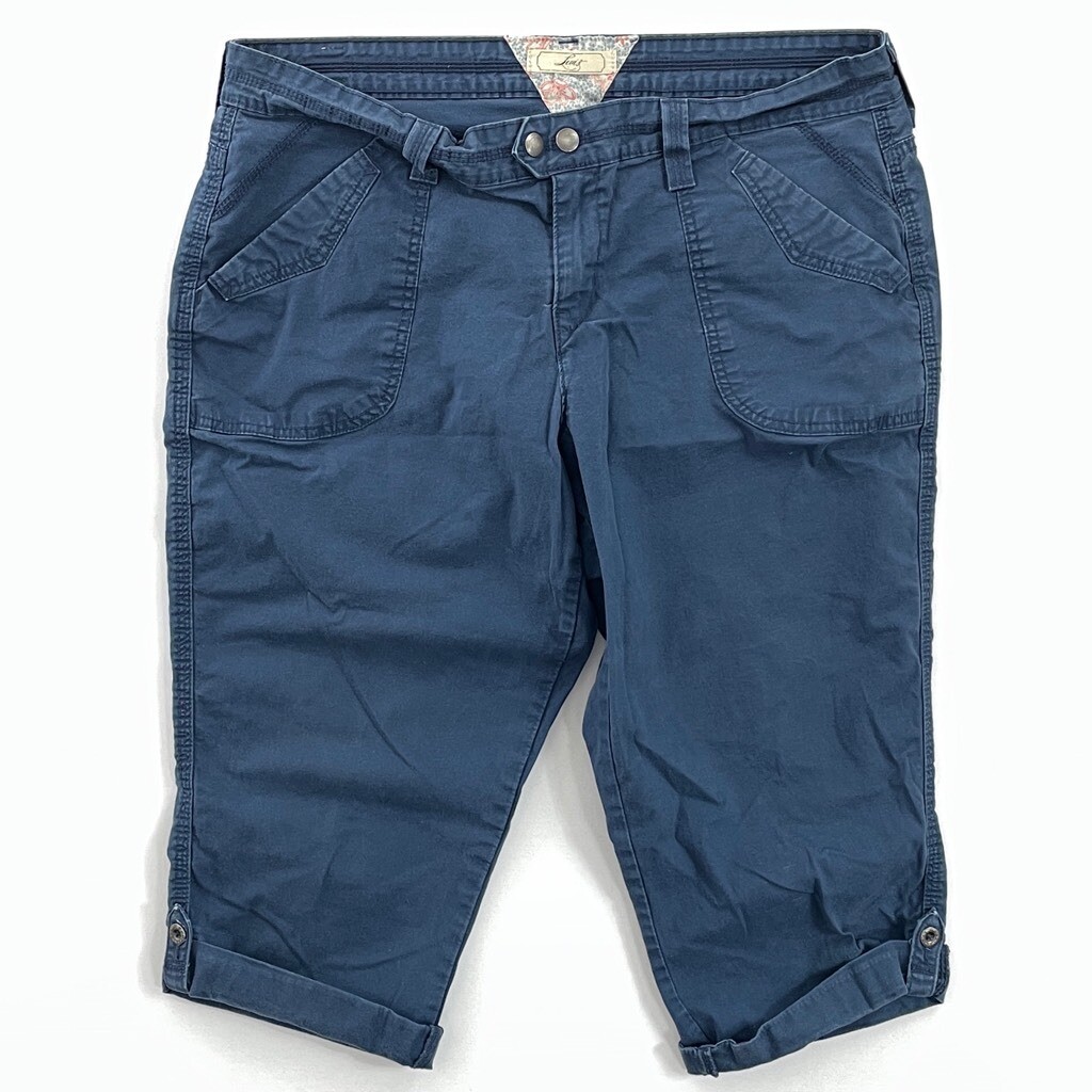 Levi's Womens Capri Pants Blue High Rise Stretch Pock… - Gem
