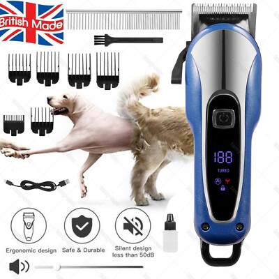 Pro Silent Pet Clippers Cordless Dog Clipper Hair Shaver Grooming ...