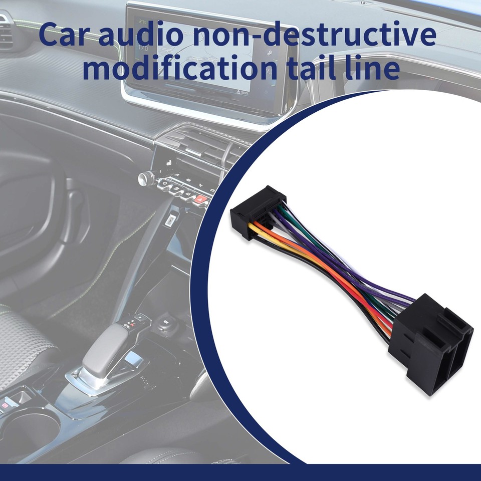 16 Pin Car Stereo Radio Harness ISO for Radio to ISO Radio Play Plug ...