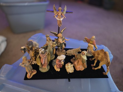 10 pc Vintage Italian Nativity Set Christmas Figurines Made In Italy 2 ...