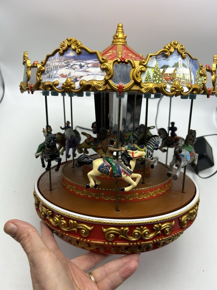 Mr Christmas Triple Decker Carousel 25 Christmas Carols Holiday Read | eBay