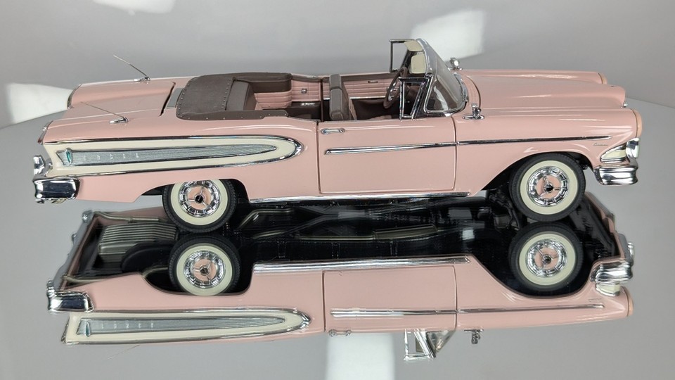 1958 Edsel Citation Convertible Pink in Original Factory Cradle By ...