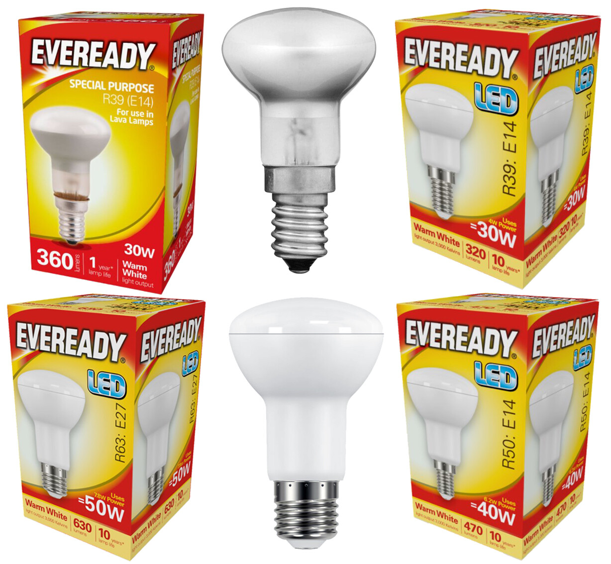 R39 R50 R63 Reflector Bulb Lava Lamp E14 E27 SES Screw 30W 40W 50W ...
