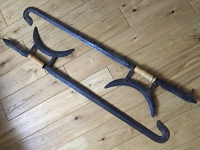 a chinese hook weapon pair for sword collector | eBay