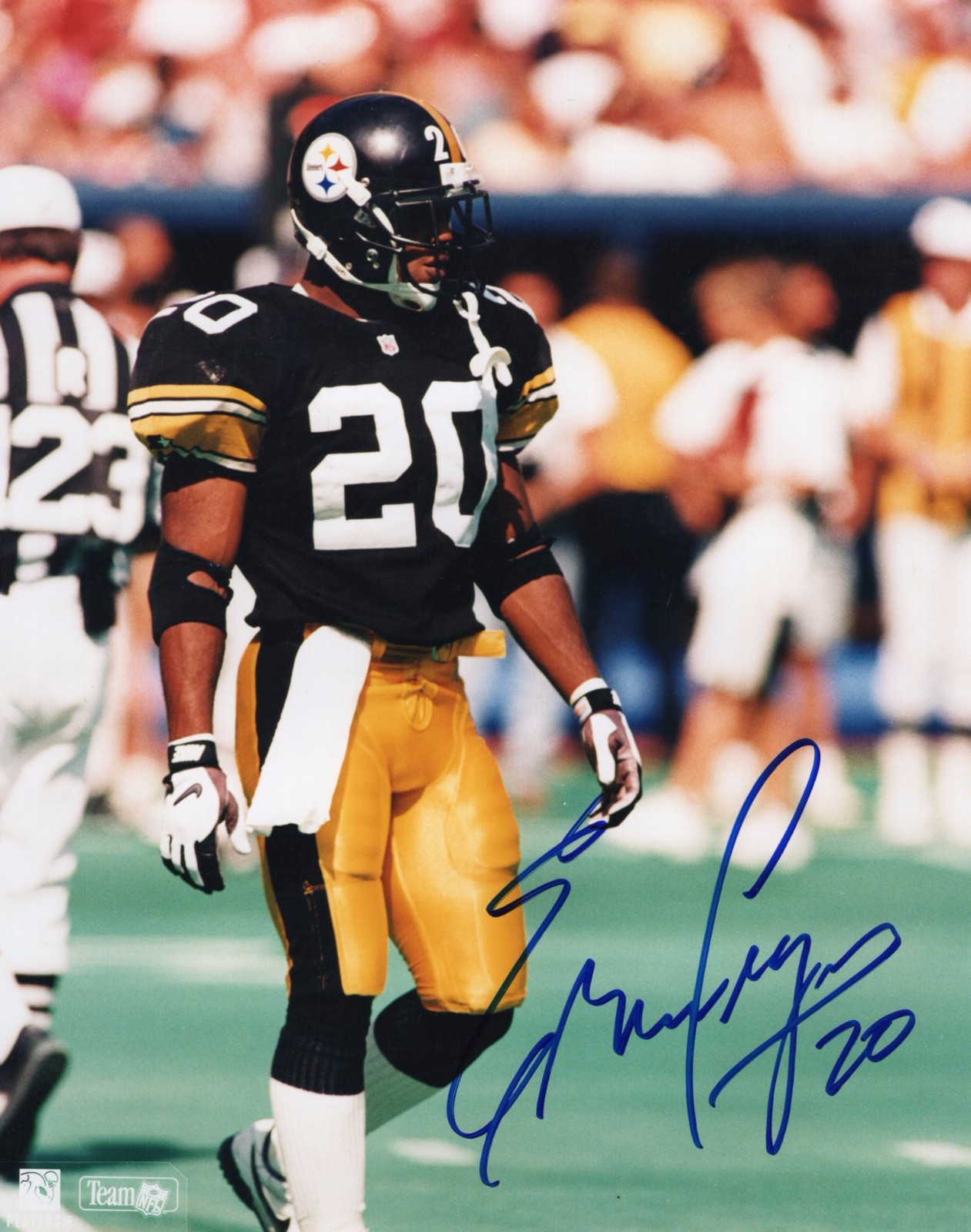 Erric Pegram Pittsburgh Steelers Hand Signed 8x10 Autographed Photo COA ...