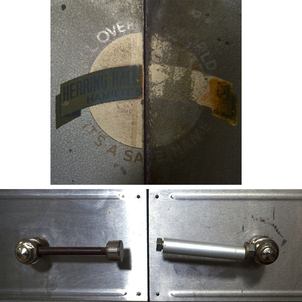 Herring-Hall-Marvin Vintage 2-Door Combination Safe 4-Drawer 50" x 30 ...