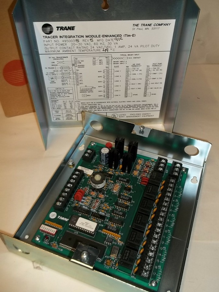 TRANE Tracer 100 100i Family Integration Enhanced Tim-E Relay Module ...