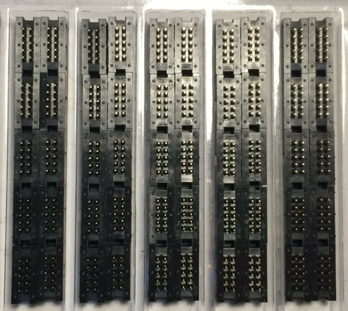 50PCS- HE10 10 contacts male IDC connector, spacing : 2.54mm - Lot of ...