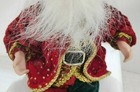 VTG Posable Santa Claus Christmas Figure 14” Christmas Decor Red/ Green ...