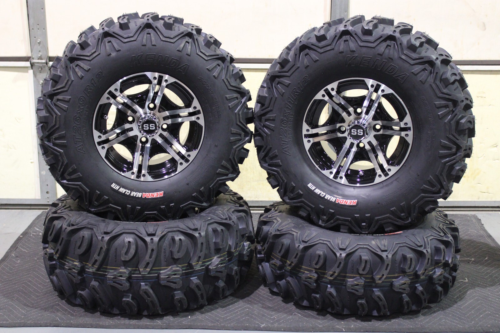 OUTLANDER 800 26" BEAR CLAW HTR RADIAL 8 Ply ATV TIRE VIPER M/B WHEEL ...
