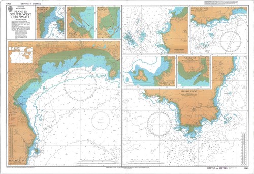 Admiralty 2345 England South Coast Plans In South West Cornwall Chart ...