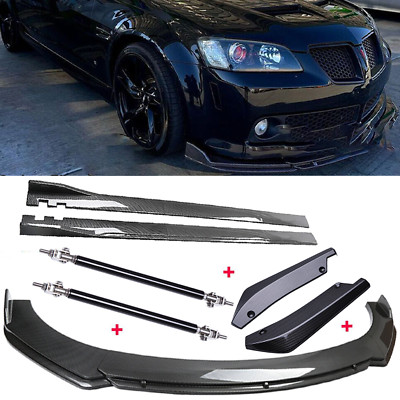 Carbon Fiber Front Bumper Rear Splitter Spoiler Side Skirt For Pontiac ...
