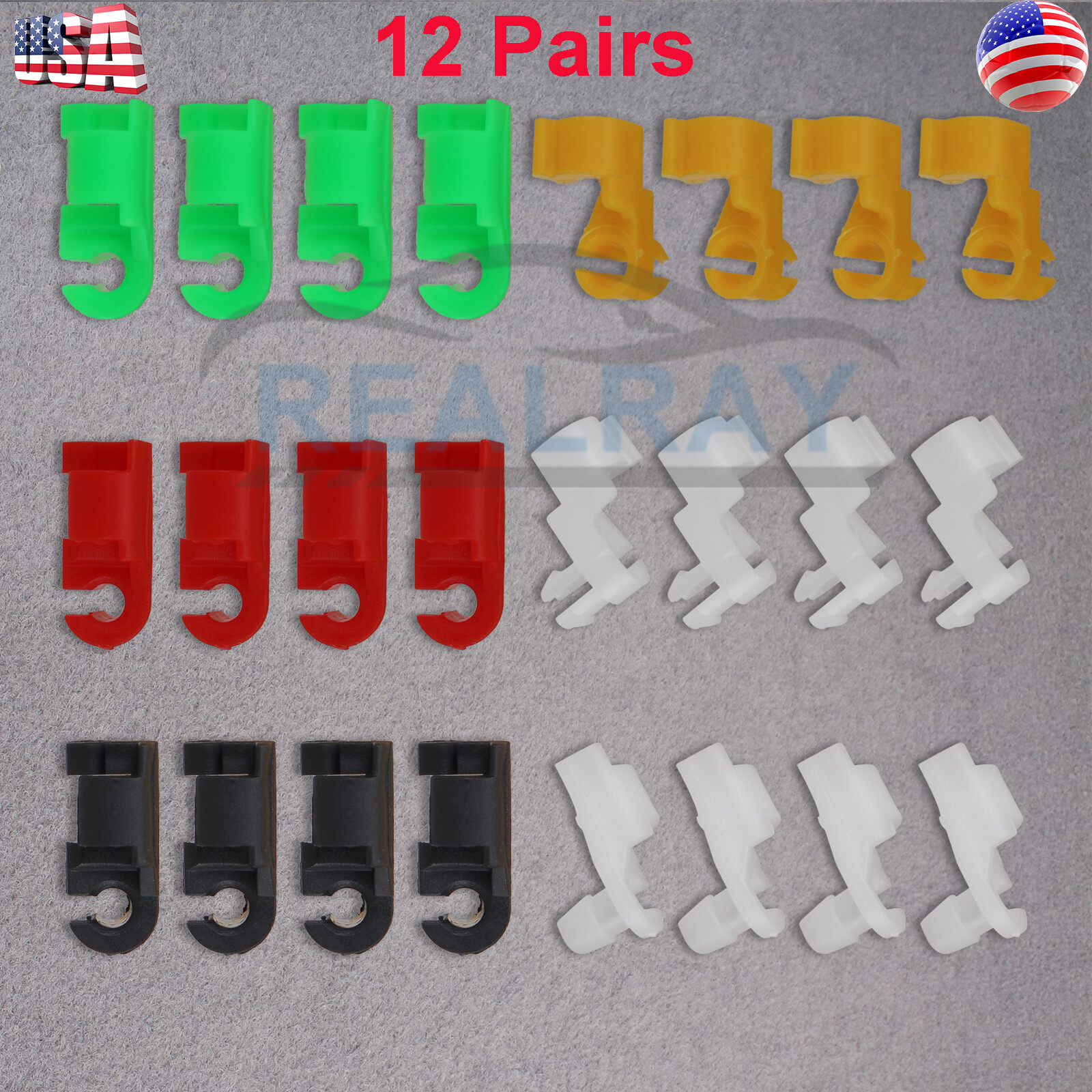 24pcs Door Lock Rod Rivet Fasteners Clips for Toyota Camry Celica ...