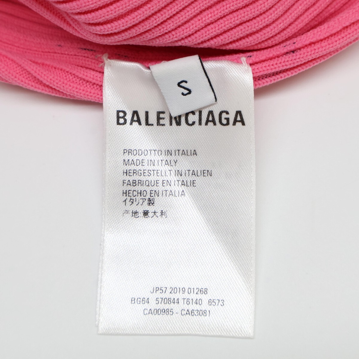 BALENCIAGA 570844 All-over logo print rib knit long sleeve BALENCIAGA 570844 All-over logo print rib knit long sleeve