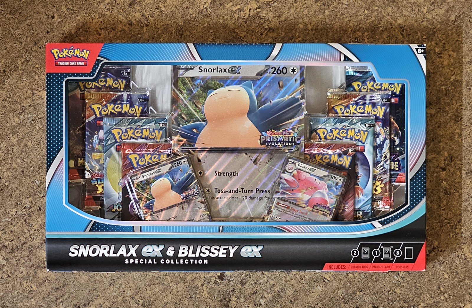 New Sealed Pokemon TCG Snorlax ex and Blissey ex Special Collection Box ...