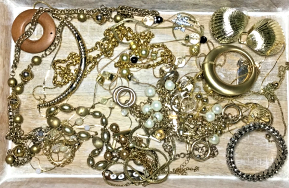 Lot Broken Scrap Crafting Jewelry 3.4+ Pounds Repurpose Repair Harvest ...