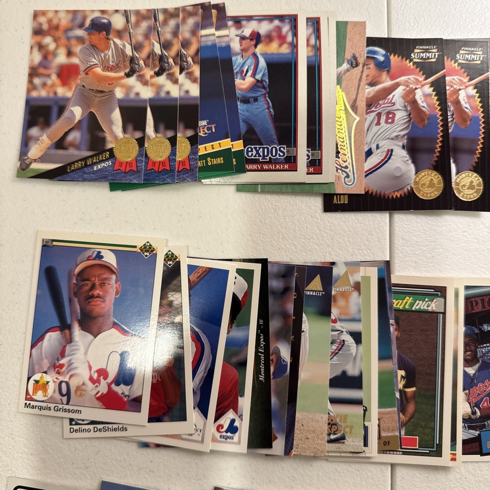 Montreal Expos (Washington Nationals) Team Lot Approx 125 Cards | eBay UK
