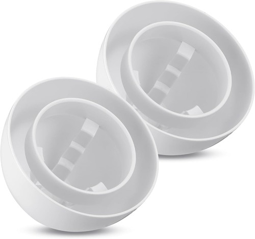 2pack PVC Furnace Flue Pipe Vent Cap for 1.5" 2" 3" Hemispherical White ...