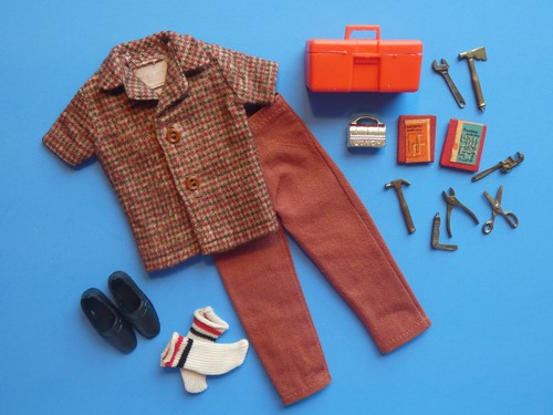 Vtg Barbie Ken Clone 'Mr Fix-It' Handyman Outfit + Accessories Clone ...