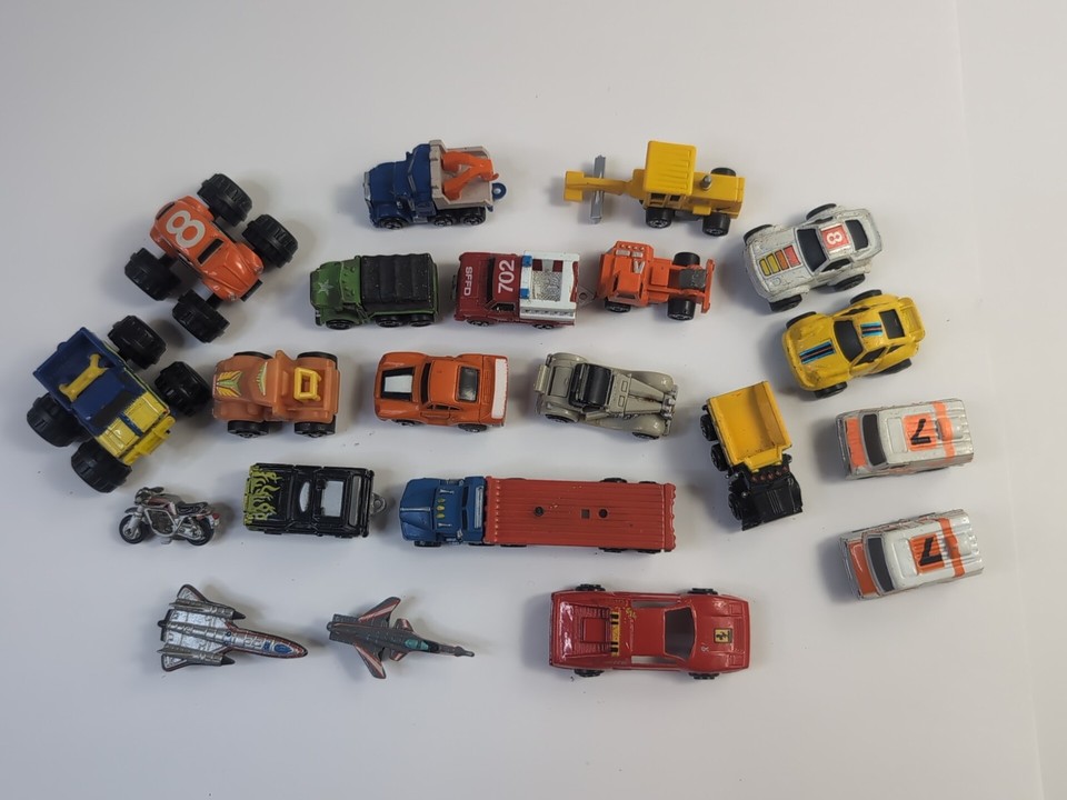 Lot Of 20 'Micro Machines' Cars & Trucks +2 Planes, Motorcycle, Monster ...
