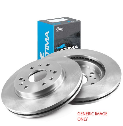 FRONT 340mm BRAKE ROTORS & ULTIMA PADS FOR VOLKSWAGEN GOLF R MK7 AU ...