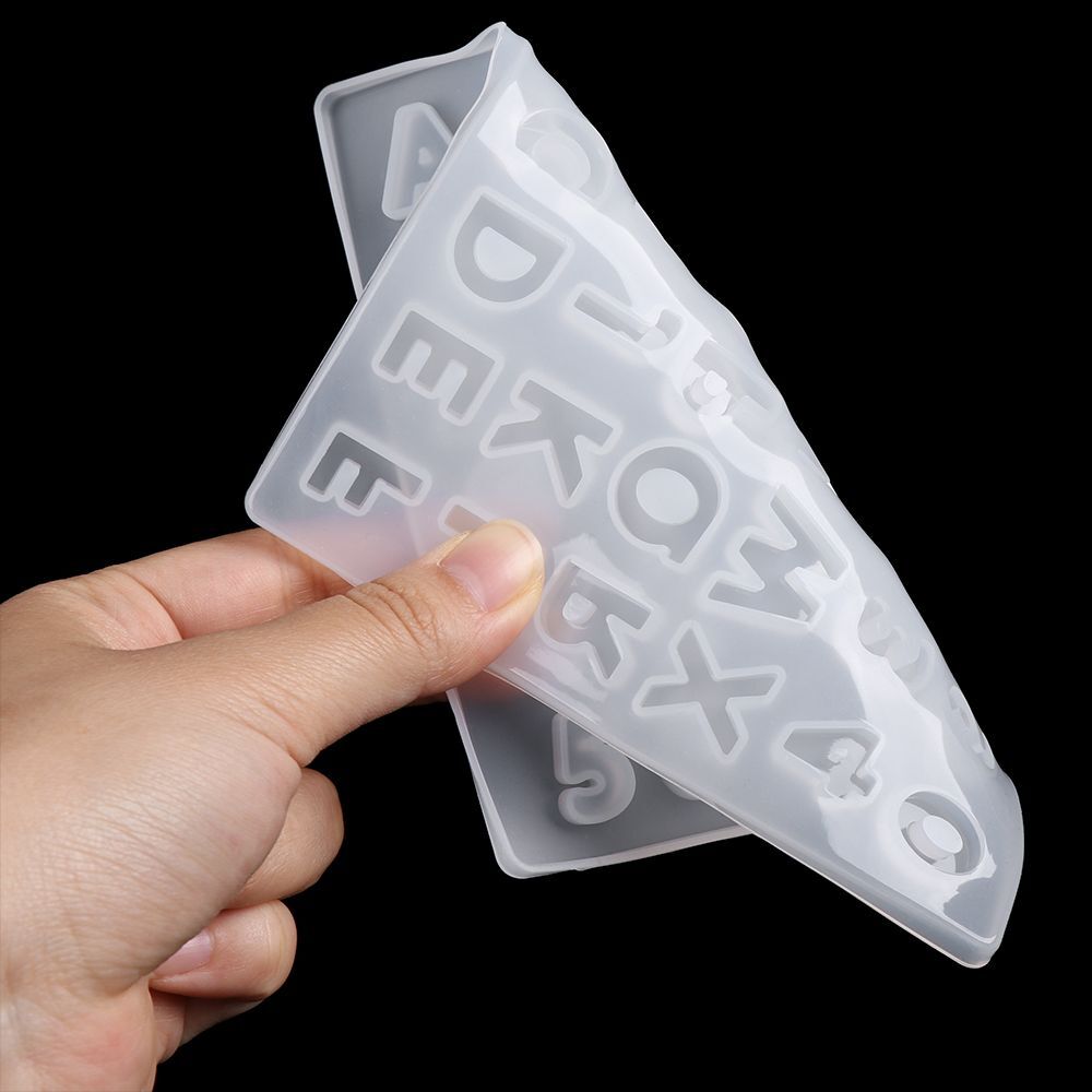 Handmade Silica Gel DIY Crafts Silicone Molds Alphabet Number Resin ...