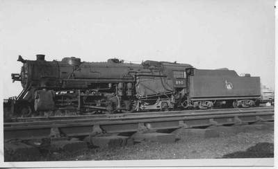 N484 RP 1946 CNJ CRR NJ JERSEY CENTRAL RAILROAD ENGINE #890 ...