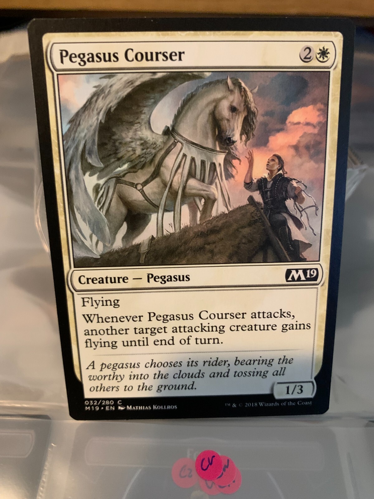 MTG Pegasus Courser Core Set 2019 22/280 Regular Common for sale online ...
