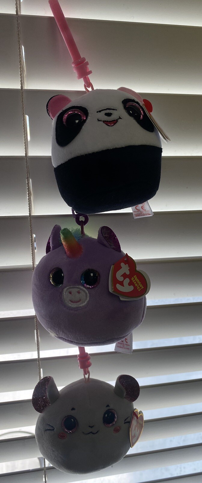 TY Squishy Beanie Key Clips- Bamboo, Rosette & Catnip - Lot Of 3 ...