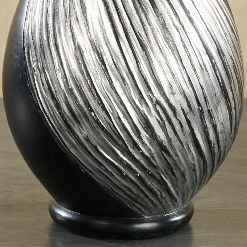Textured Swirl Decorative Modern Table Vases Set of 2 | eBay