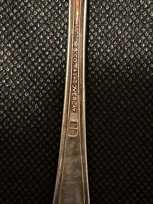 Victor S. Co. A1 + Overlay IS Spoon Teaspoon 6” Vintage Silverplate | eBay